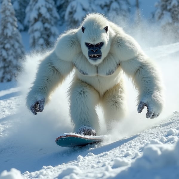 Not Yeti | image created by Jay Zen | Tensor.Art