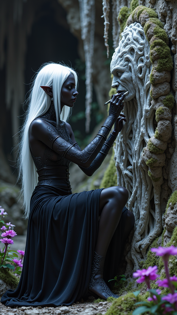 The Artistry of the Drow | image created by Jay Zen | Tensor.Art