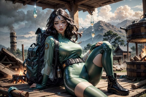 Yuko, the explorer, wanders th | image created by Mr. Nice | Tensor.Art