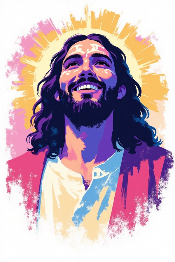Colorful Jesus, Pop Art Style | image created by user ...