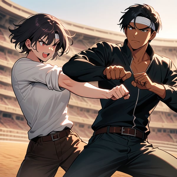 Scenes of men and women fighti | image created by KUSANAGI | Tensor.Art