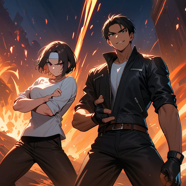 The smirking face of KUSANAGI | image created by KUSANAGI | Tensor.Art