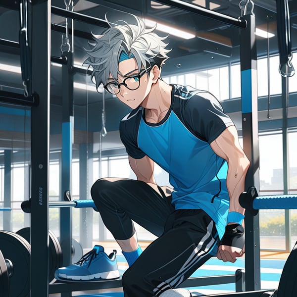 In the gym | image created by Martín Lockheed | Tensor.Art