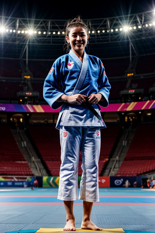 Judo athlete in Paris Olympics | image created by Mc Day | Tensor.Art