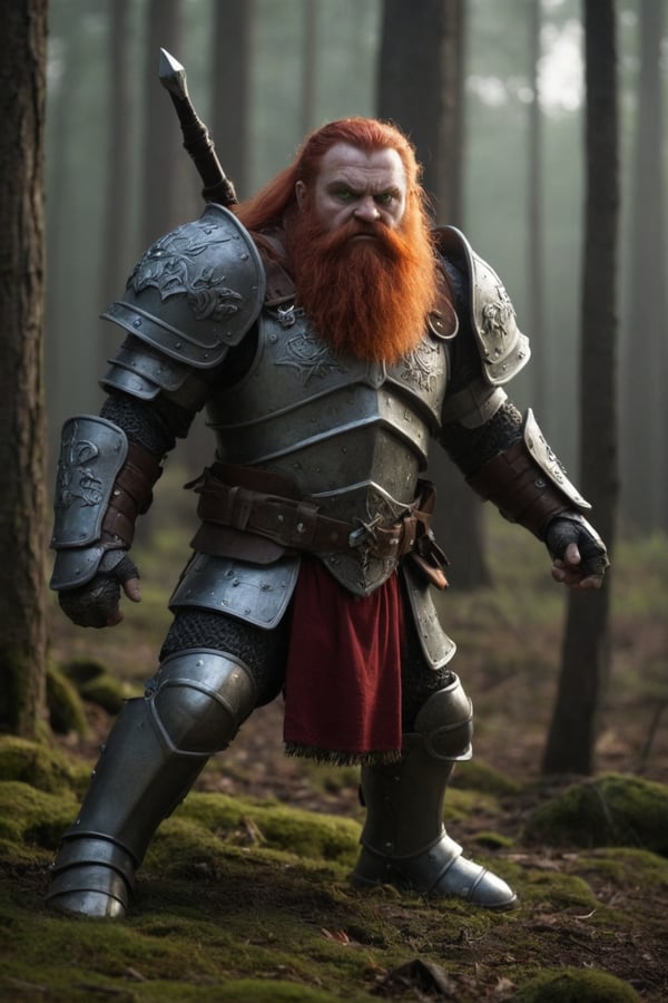 redhead dwarf | image created by Marcepole | Tensor.Art