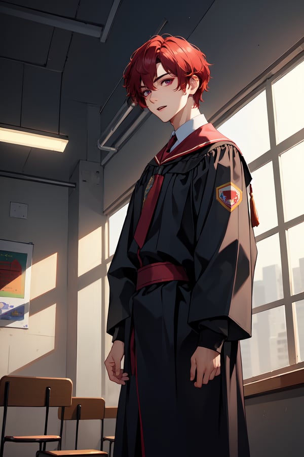Red-haired graduation boy - Free AI Image | Tensor.Art | Tensor.Art