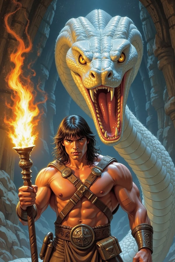 Conan and Satha | image created by Lezard1989 | Tensor.Art