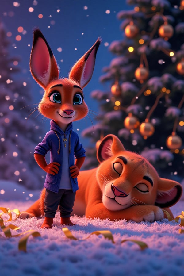 A vibrant portrait of Judy Hop | image created by Dr.FreeAI | Tensor.Art