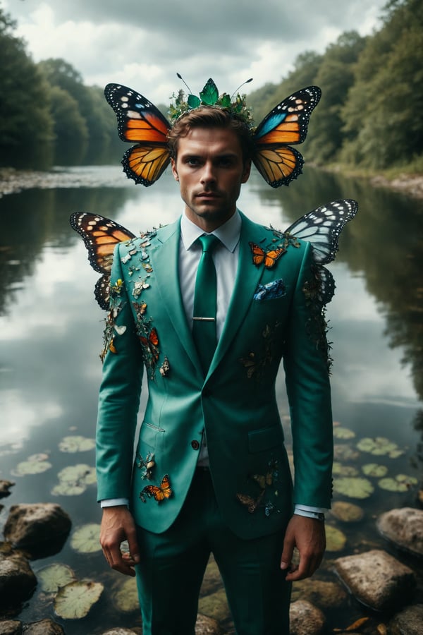 Man with butterfly head, multi | image created by ALEX LG | Tensor.Art