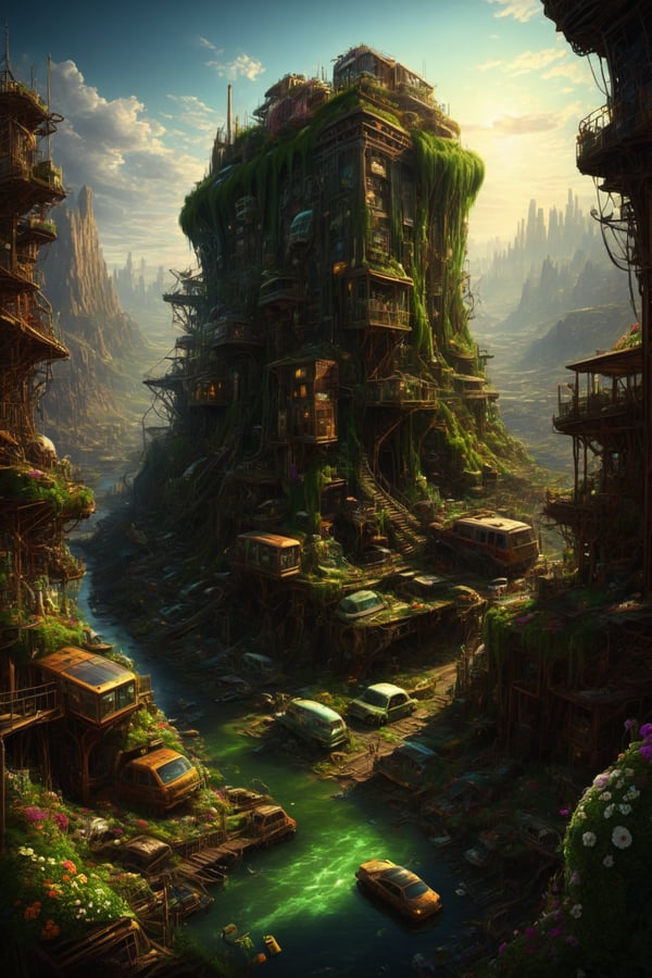 Post-apocalyptic. FANTASY ART | image created by xVoRoNx | Tensor.Art