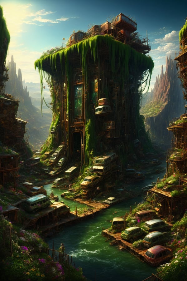Post-apocalyptic. FANTASY ART | image created by xVoRoNx | Tensor.Art