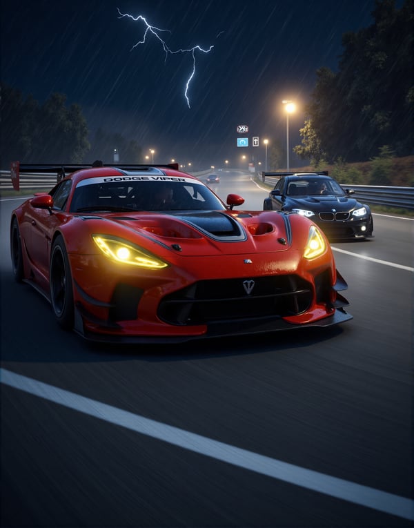 DODGE VIPER , BMW M3 GTR, | image created by xVoRoNx | Tensor.Art