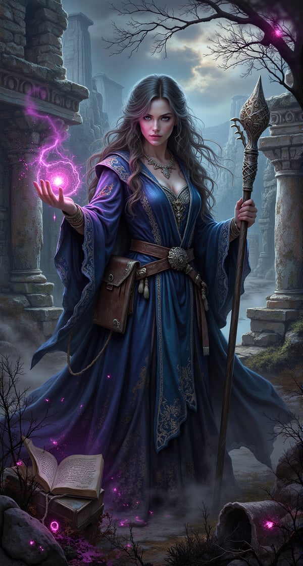 Medieval Sorceress Create a | image created by ZloyBlender | Tensor.Art