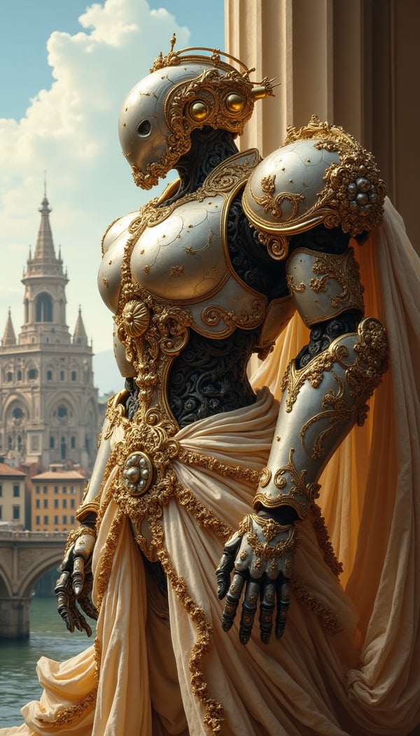 Ancient Robot | image created by BountyHunterBoba | Tensor.Art