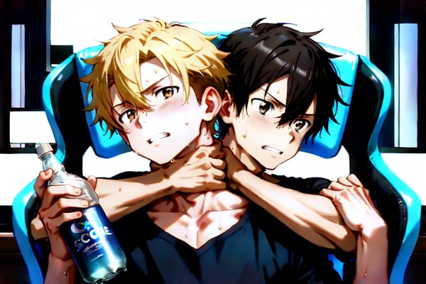 2 Anime Boys want to feeling e | image created by AdamsappleHoujieLover ...