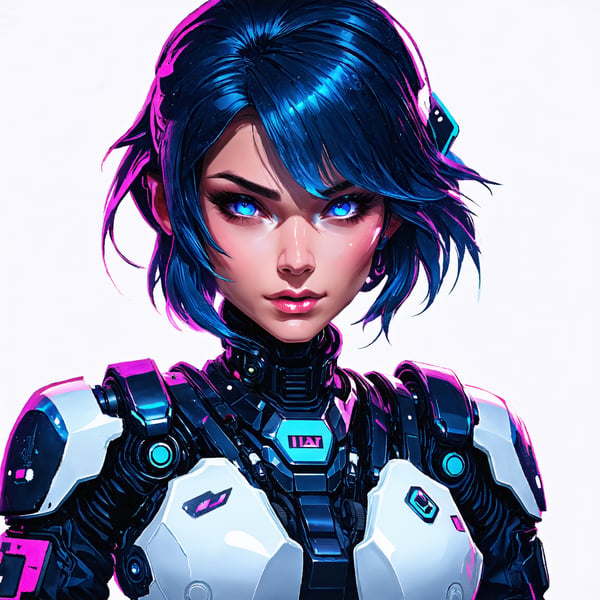 realistic robot girl in cyberp | image created by user ...