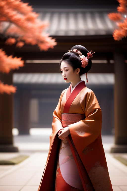 masterpiece, Oiran, beautiful, | image created by user ...