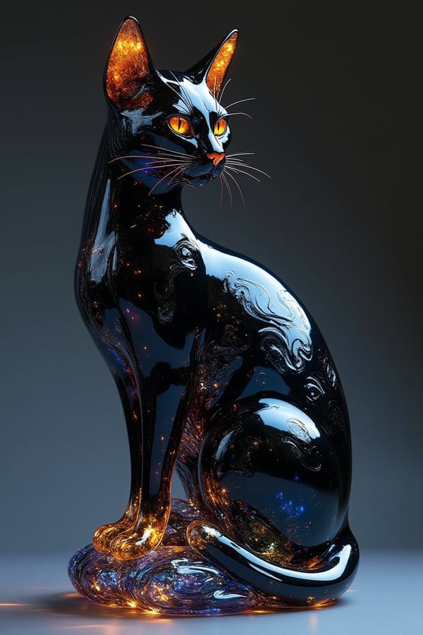 an ornamental cat 😀🌈 | image created by TinaNairiaShim | Tensor.Art