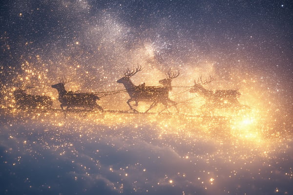 Star Reindeer | image created by Z0r0zX77Tune780 | Tensor.Art