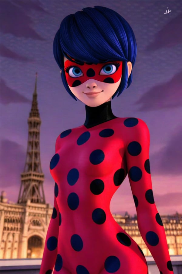 Miraculous Ladybug (blue hair, | image created by Jennifer | Tensor.Art