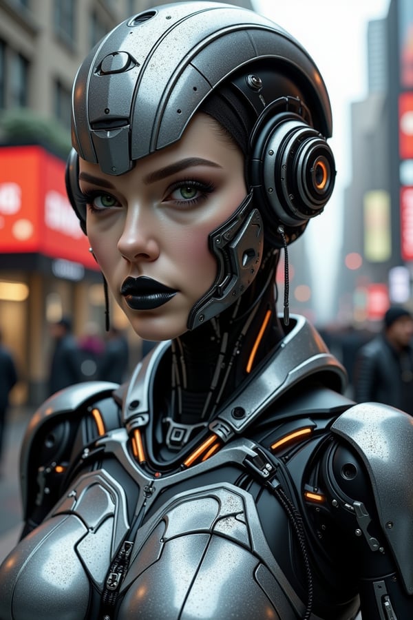 A female cyborg with a human h | image created by ArtFantasyDreamer.v.0 ...