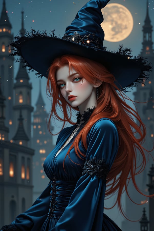 Dark fantasy style, 1 witch_ h | image created by AI-studio | Tensor.Art