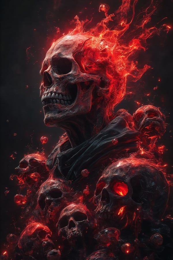 the red skull | image created by HUNT | Tensor.Art
