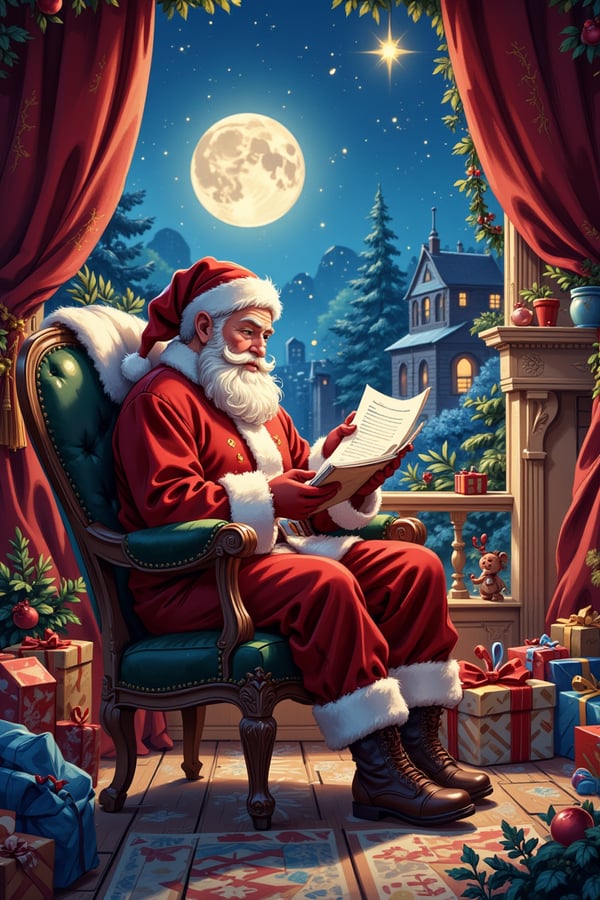 close up portrait of santa cla | image created by noart62 | Tensor.Art