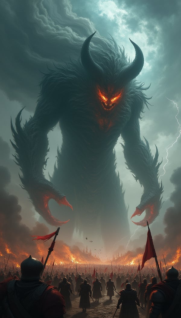 Monster, Titan, Guardian, Hell | image created by World Insane | Tensor.Art