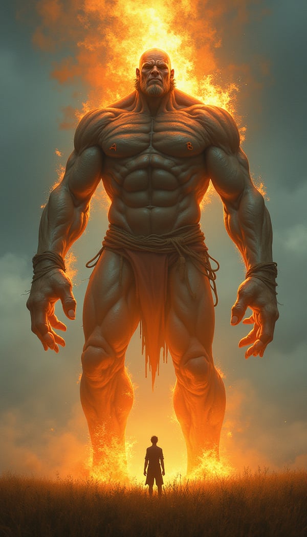 Titan, God of Fire, God of Hel | image created by World Insane | Tensor.Art