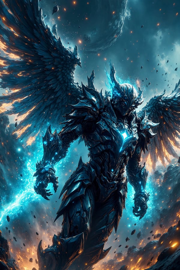 Armored winged angel, the armo | image created by FD | AI Learner ...
