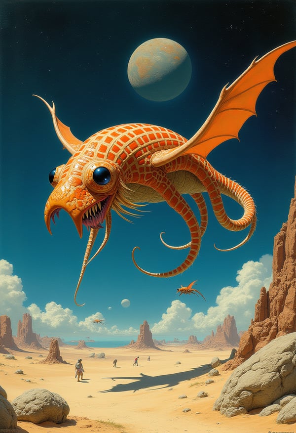Science fiction art, space sce | image created by Barry McGuire ...