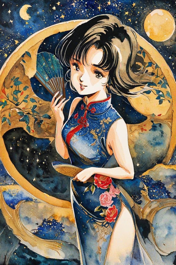 Chinese girl, traditional cheo | image created by AI MSS COMIC | Tensor.Art