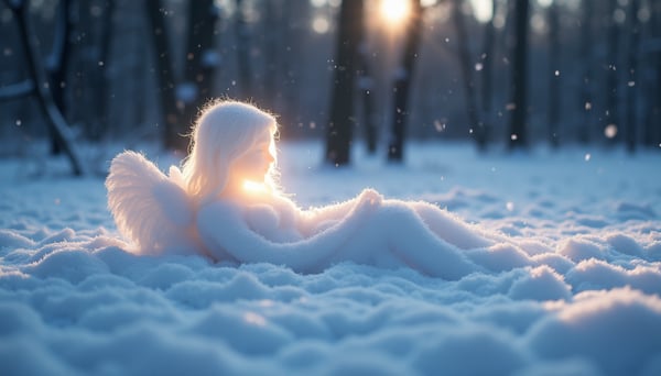 snow angel | image created by user_774783070787085971 | Tensor.Art