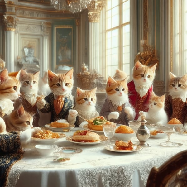 Cat family reunion. | image created by NEKOMIMI ฅ(^•ᆺ•^)ฅ | Tensor.Art