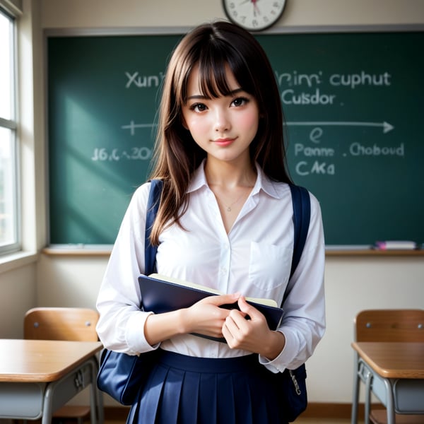School uniform girl. Model te | image created by NEKOMIMI ฅ(^•ᆺ•^)ฅ ...