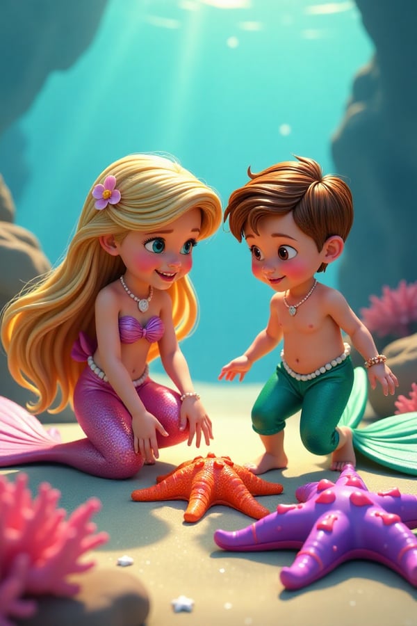 Mermaid With Starfish Image Created By User 781378401092225218 Mermaid With Starfish Image Created By User 781378401092225218