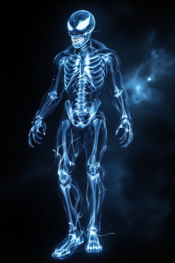 Venom's skeleton xray | image created by Wataroxx | Tensor.Art