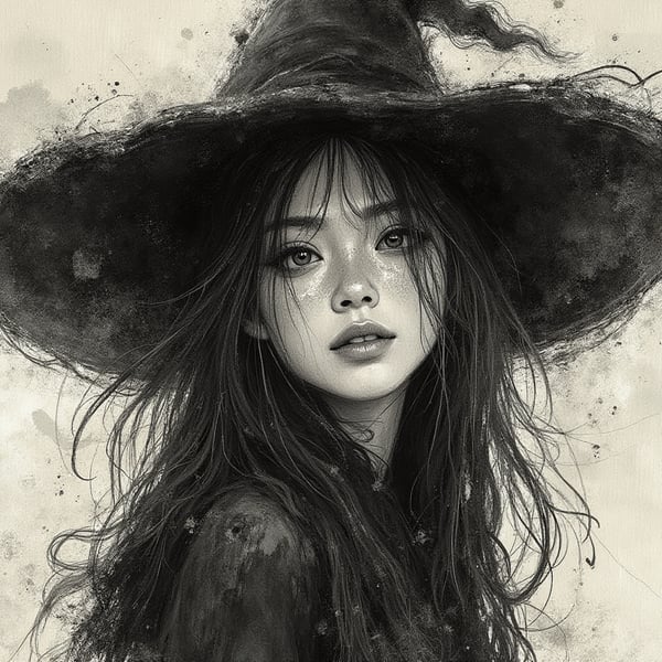 a witch with cute smile,by Ar | image created by tantra | Tensor.Art