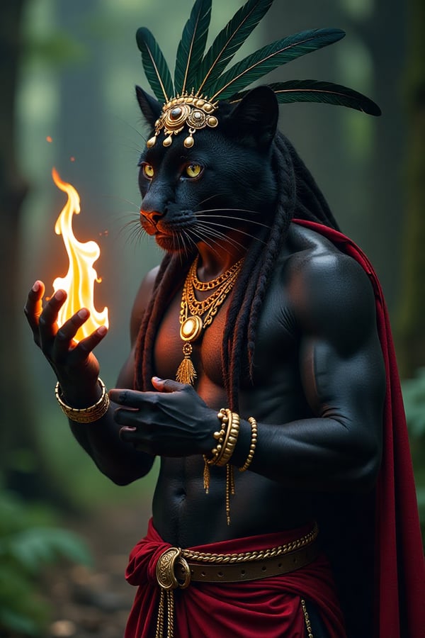 A mystical scene of a Brujo, a | image created by Goodfellow&Greene ...