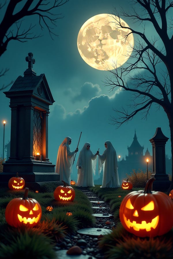The Halloween party. | image created by user_785753589787224458 ...