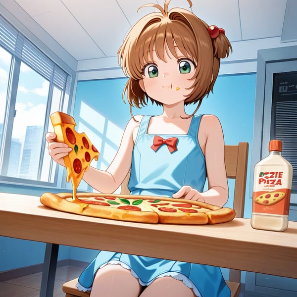 Sakura eating a pizza! - Free AI Image | Tensor.Art | Tensor.Art