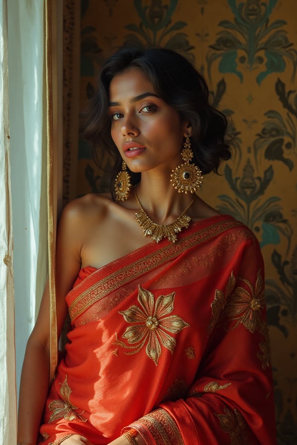 supermodel from India wearing | image created by Daddy | Tensor.Art