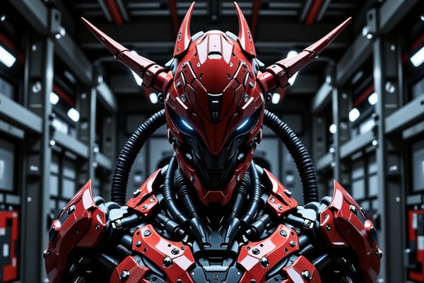 hi-tech bio-mechanical armored | image created by Mechamato | Tensor.Art