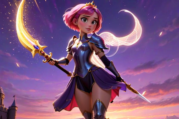 A pretty princess with sword | image created by user_791606431915864535 ...