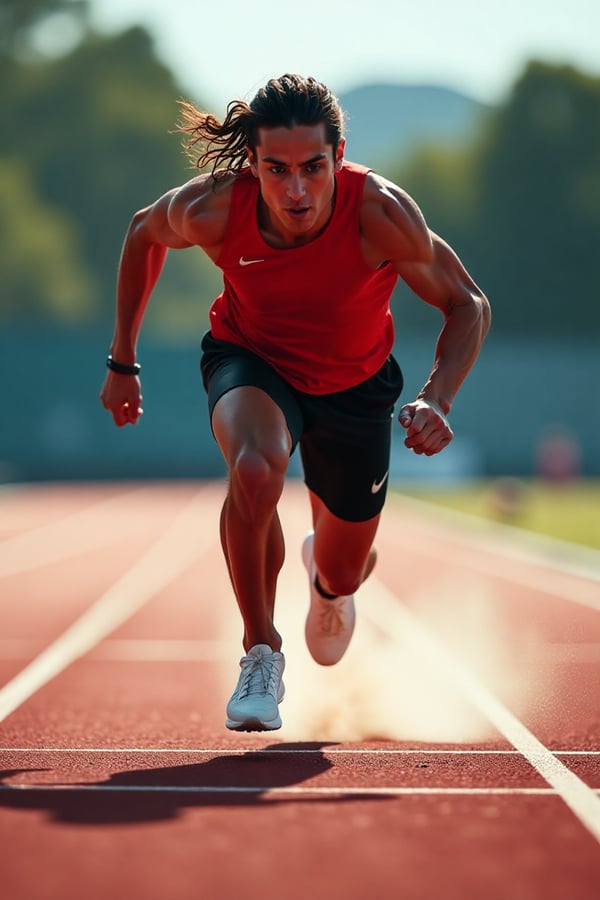 A high-octane shot of a racer | image created by user ...
