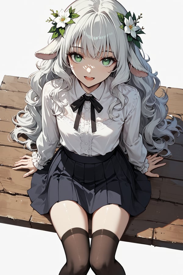 1_female, [long hair: off-whit | image created by sheep_kun | Tensor.Art