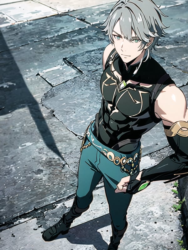 Alhaitham in anime common styl | image created by polehuitailang ...