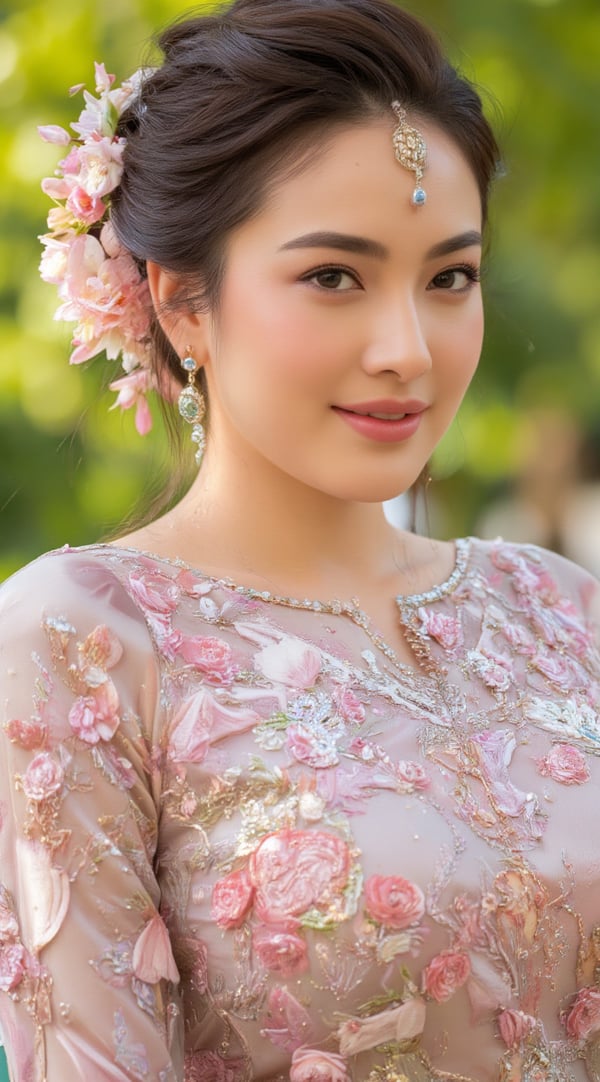 Portrait of a beautiful Thai w | image created by user ...