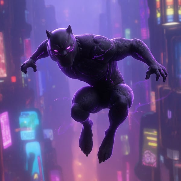 Pixar-inspired Black Panther i | image created by user ...